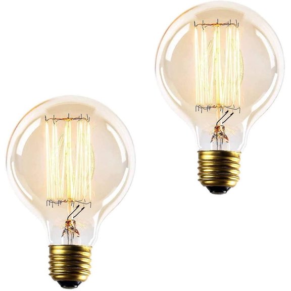 LEDVANCE Sylvania LED Vintage Filament G30 Globe Light Bulb, 60W = 6.5W ...