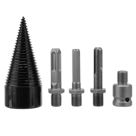 Wood Splitting Drill Bit High Hardness Steel Firewood Log Splitter ...