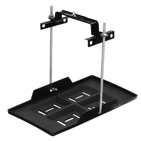 Universal Adjustable Car Storage Battery Tray Holder Base + Hold Down ...