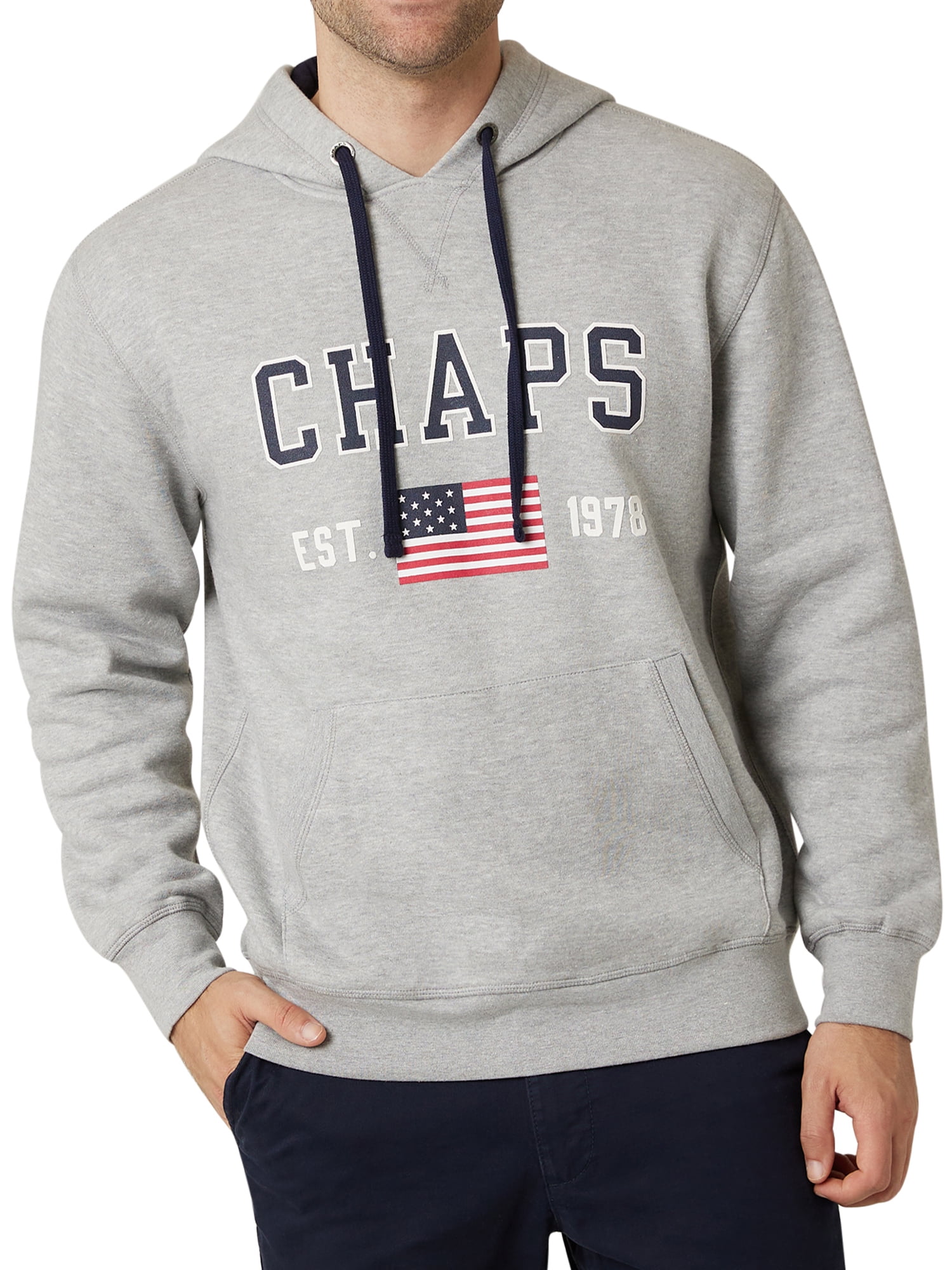 Chaps Men's Everyday Fleece Logo Pullover Hoodie- Sizes XS up to 4XB ...