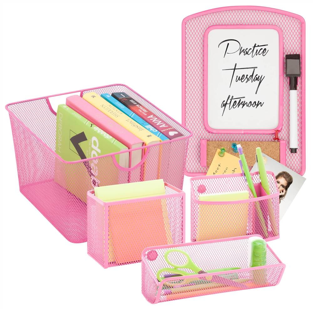 5-Pc Locker Organization Kit in Hot Pink - Walmart.com