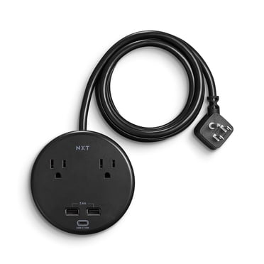 NXT Technologies 4-Outlet 2 USB Surge Protector 3ft Cord 600 Joules ...
