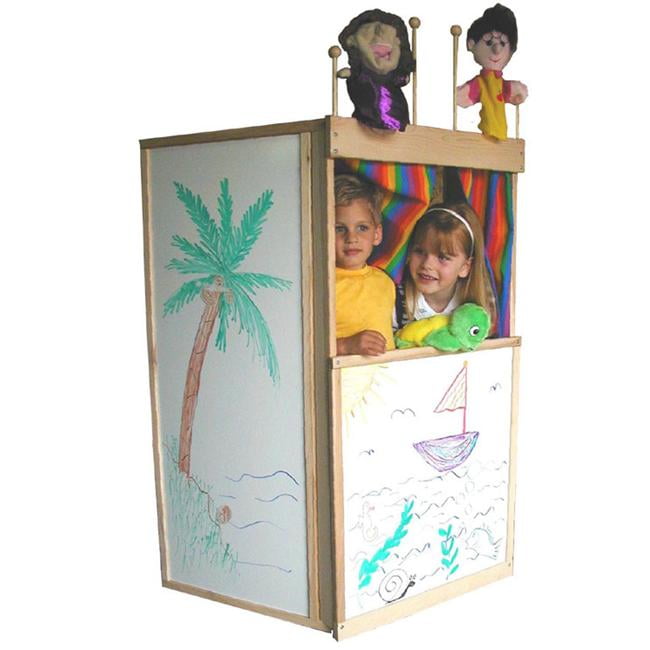 Beka 05206 Floor Model Puppet Theater marker board surfaces puppet rack ...