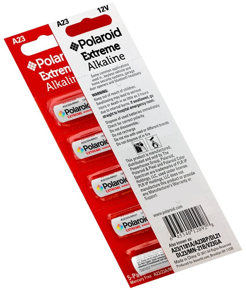 Polaroid A23 23A 12V GP23AE Extreme Alkaline Batteries, 41% OFF