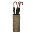 Kouboo La Jolla Rattan Round Handmade Umbrella Holder Freestanding Cane ...
