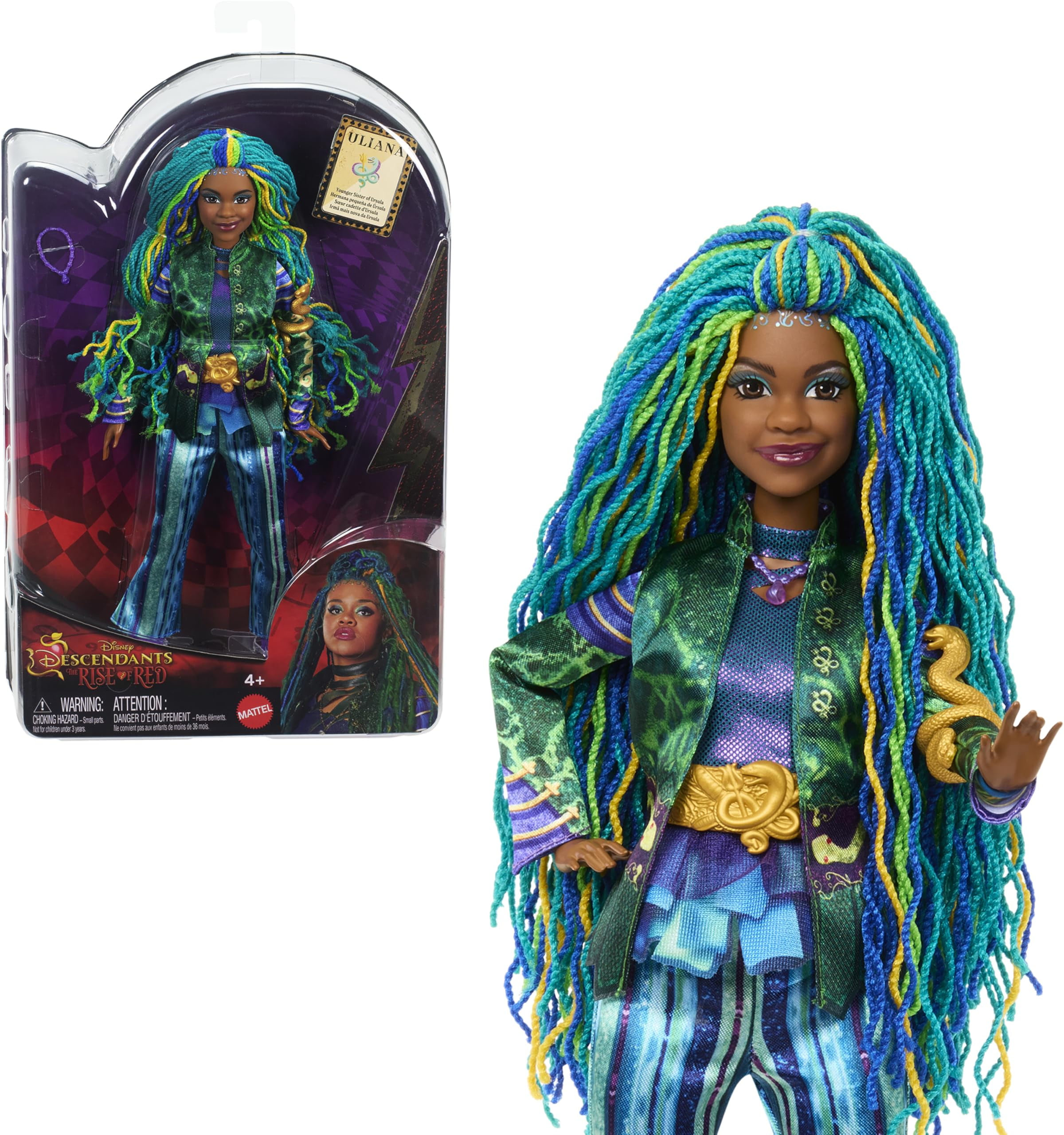 Mattel Disney Descendientes: The Rise of Red Fashion Doll & Accesorio ...