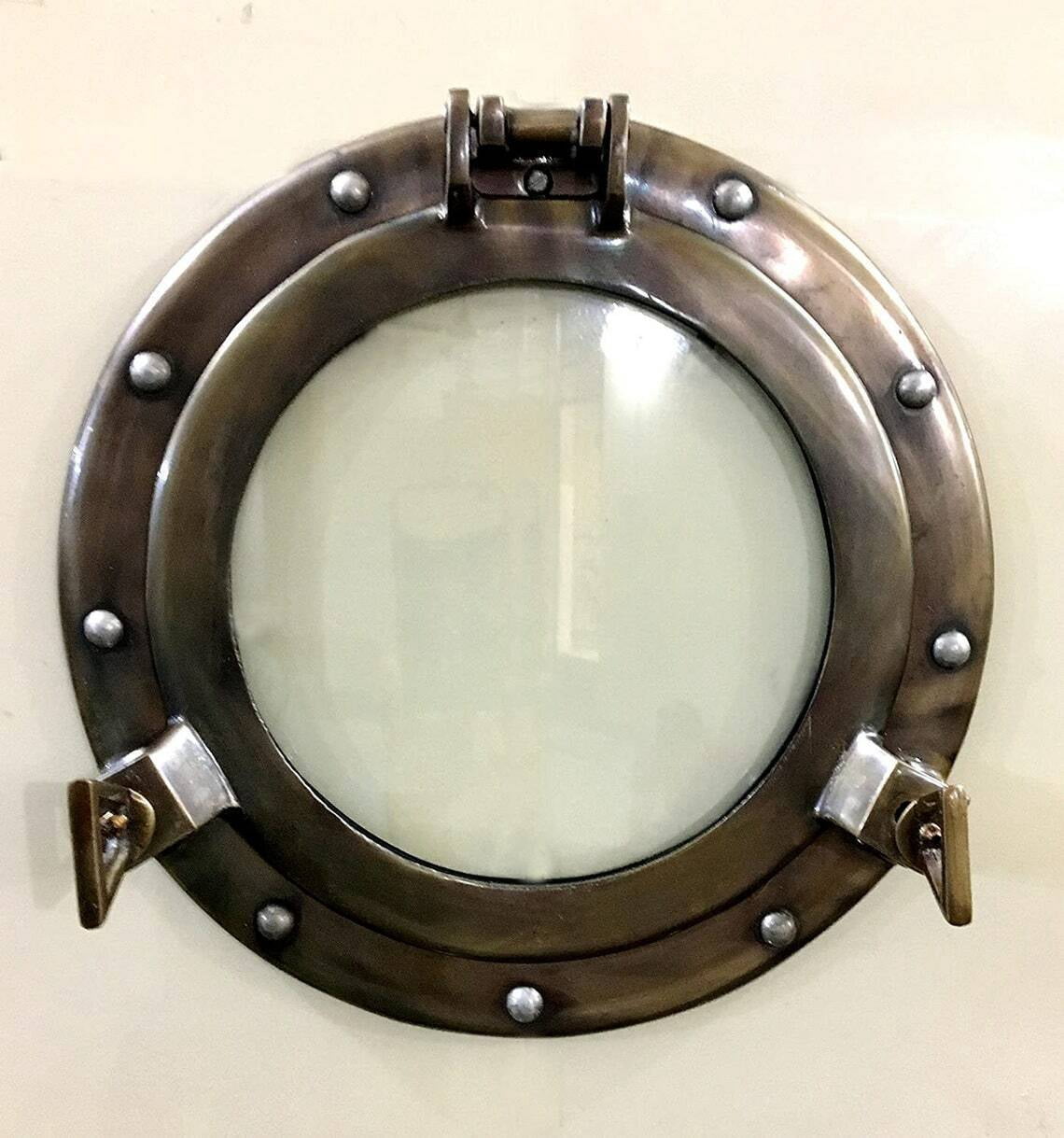 Nautical Decor Porthole Mirror 12' Antique Ship Window Porthole Cabin ...