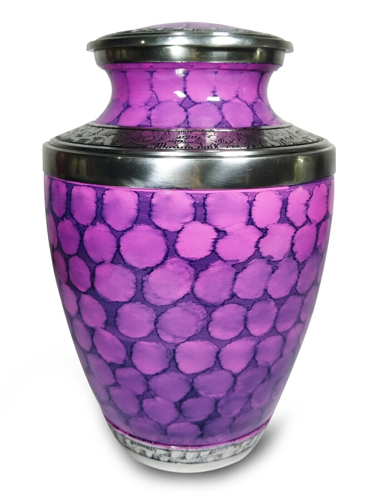 Cloud Fire Cremation Urn Metal Engraved Funeral Jar Box For Human And ...