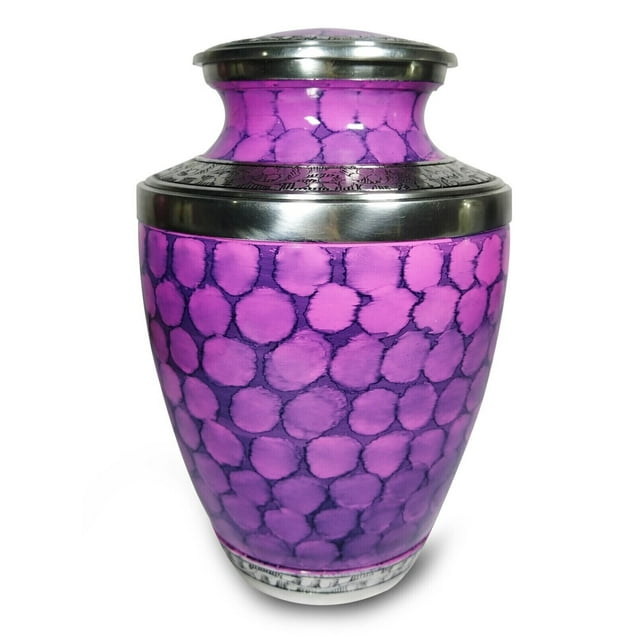 Cloud Fire Cremation Urn Metal Engraved Funeral Jar Box For Human And ...