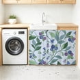 Blueberry Leaves Cabinet Curtains for Kitchen 10"W x 11"L, Watercolor ...