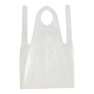 Kleen Chef Disposable Food Handling Light Poly Aprons, OSFM (100 per ...