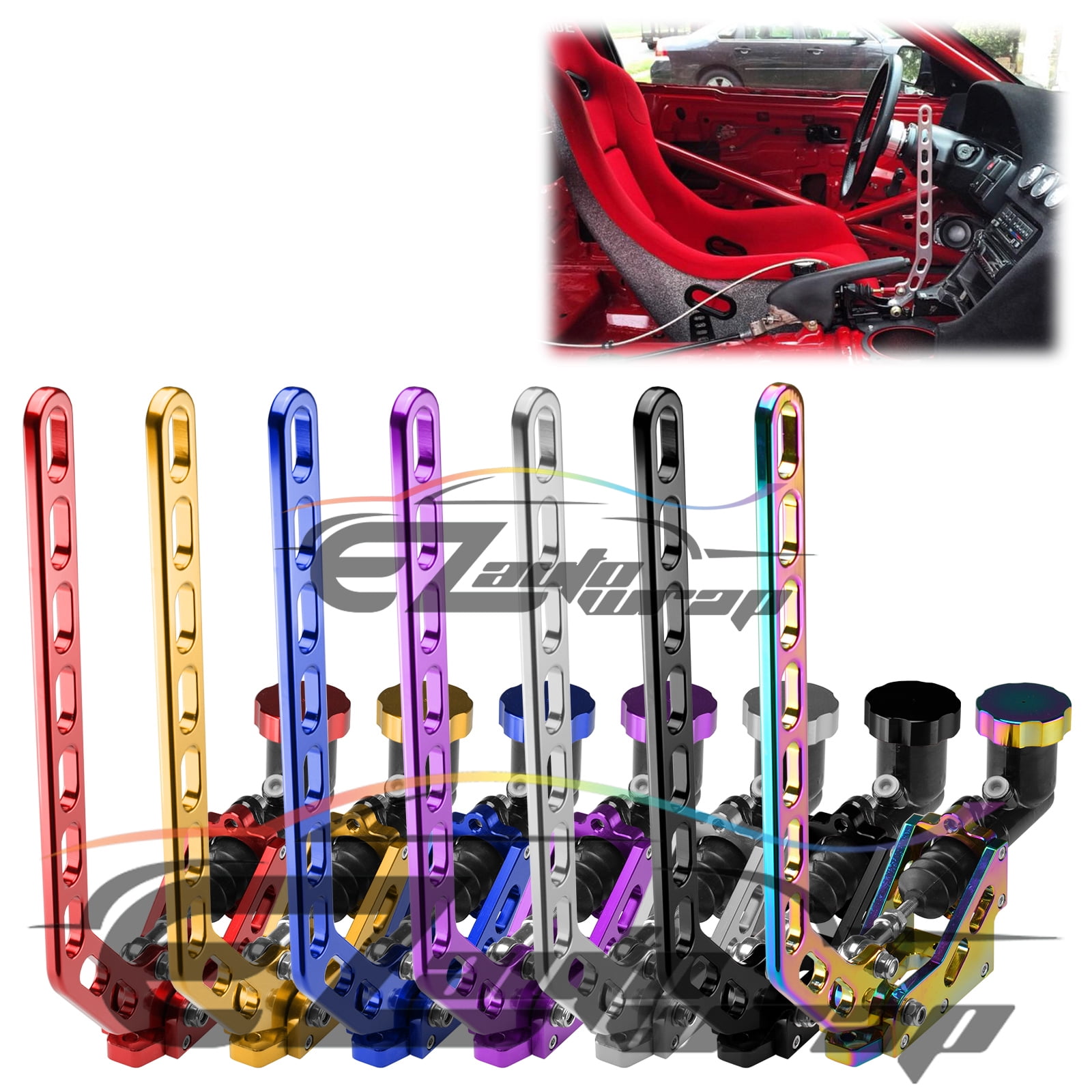 Gold Hydraulic Racing Hand E Brake Drift Handbrake Lever Gear + Oil ...