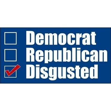Republican Democrat Pissed Off Political Funny Automotive Car Window ...