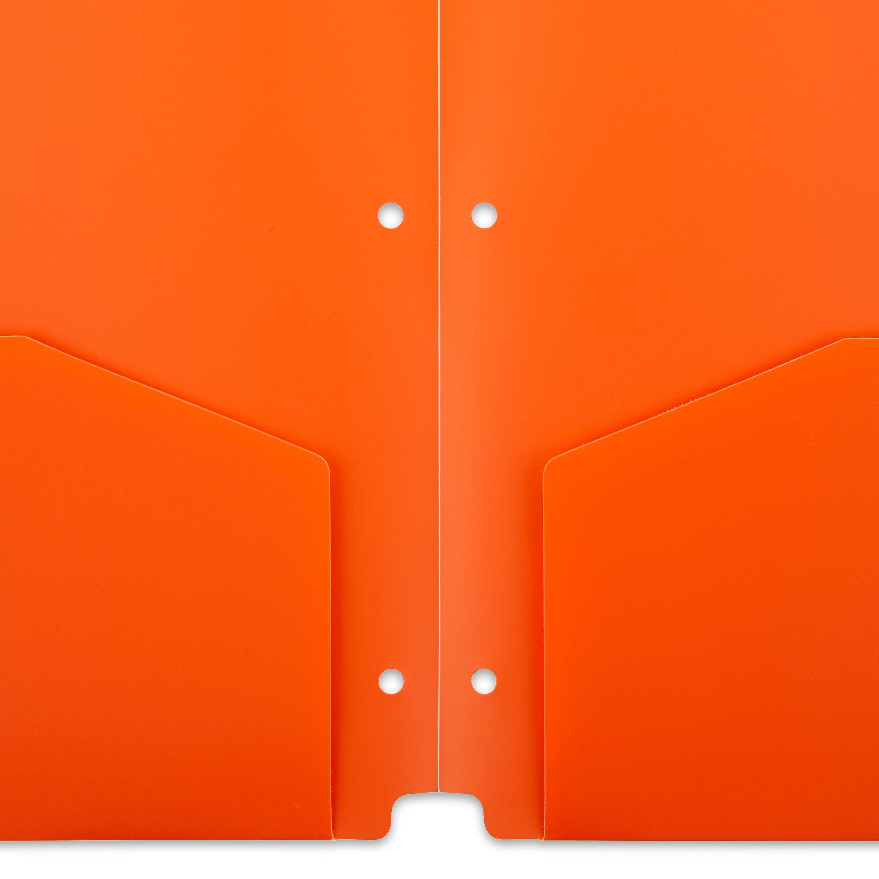 Orange Pocket Folder Plastic