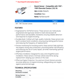 Knock Sensor - Compatible with 1987 - 1989 Chevy Camaro 2.8L V6 1988 ...