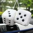 1 Pair Home office Car Truck Rear View Mirror Soft Plush Fuzzy Hanging ...