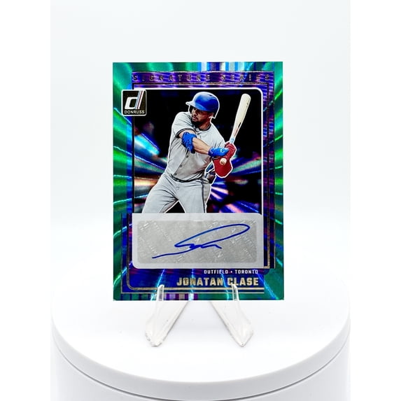 2025 Panini Donruss Signature Series Jonatan Clase #SG-JCL Green Laser ...