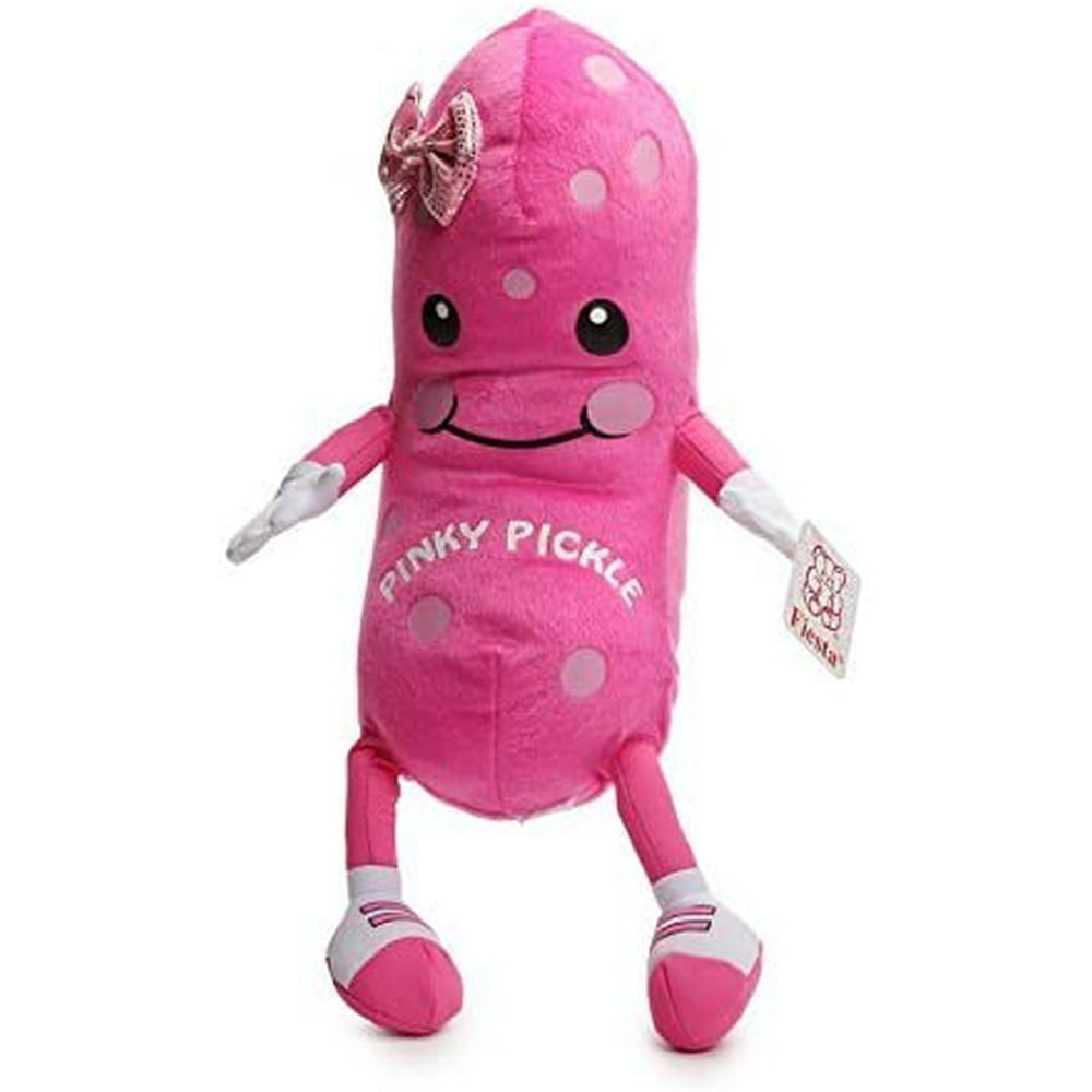 Fiesta Toys Pinky Pickle Pink Polka Dot with Hair Bow Girl Pickle ...