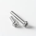 PHYSUN-M8 x 18mm (20 Pack) Metric Flat Head Hex Socket Cap Screws Bolts ...