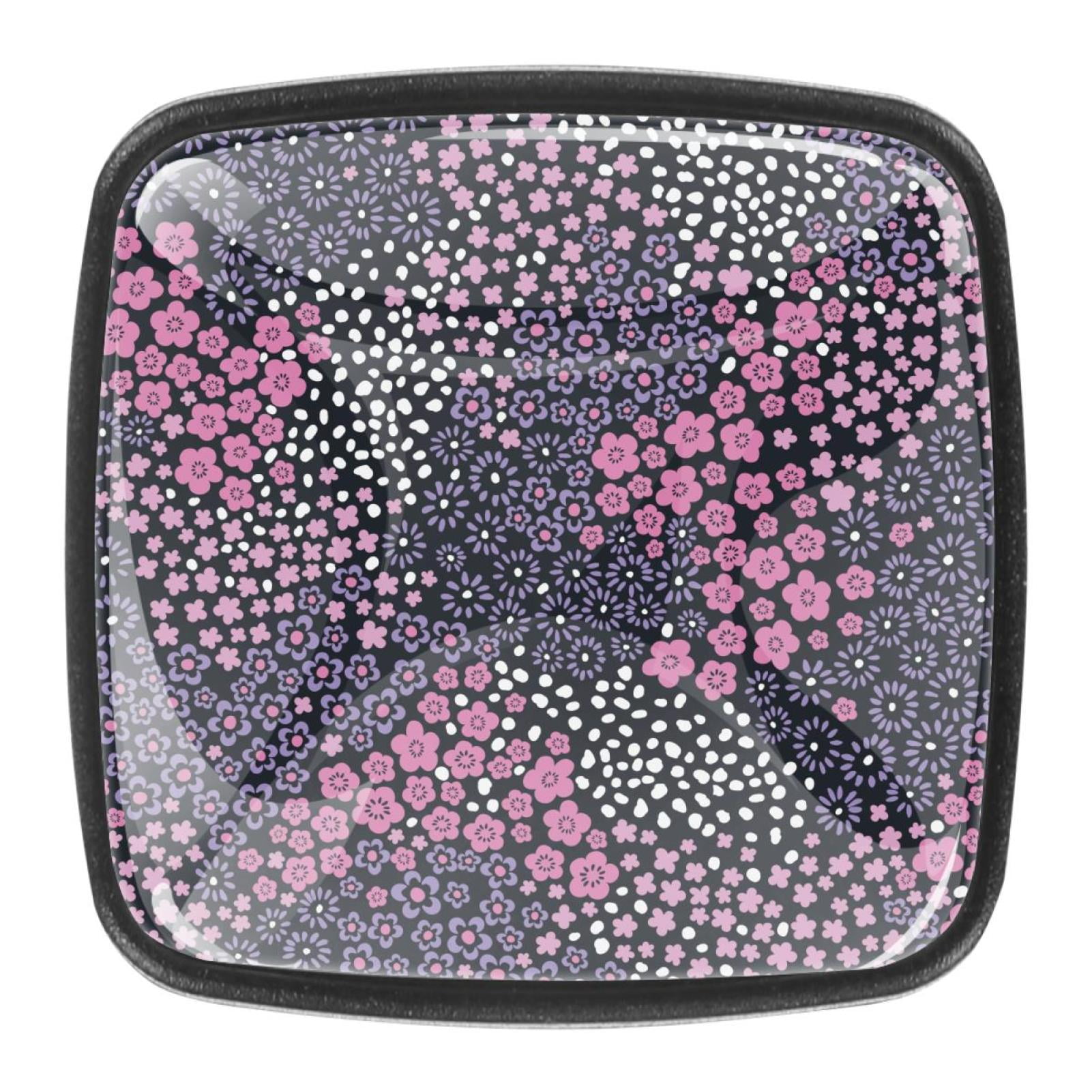 4 Pcs Square Cabinet Handle Cupboard Knob Drawer Pulls Handle Small ...