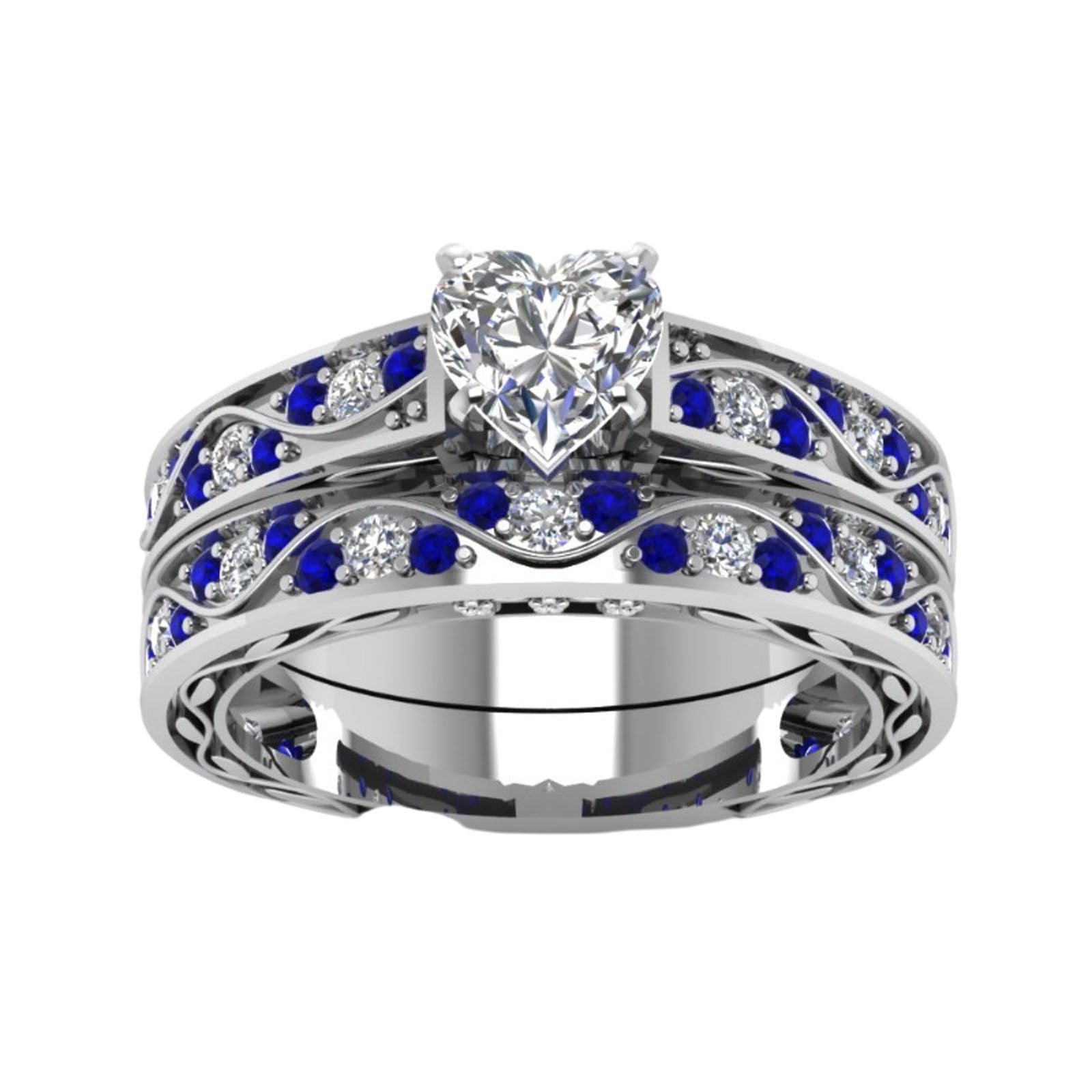 Click here for Unbranded Shiny Ring Moissanite Wedding Bridal Rin... prices