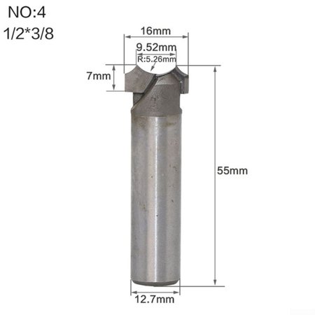 Router Bit Point-cut Round Over Groove Bit For Wood Engraving Cutter ...