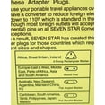Seven Star Universal World Plug Travel Adapter Kit for Different Countries, US/UK/EU Adaptor Set ...