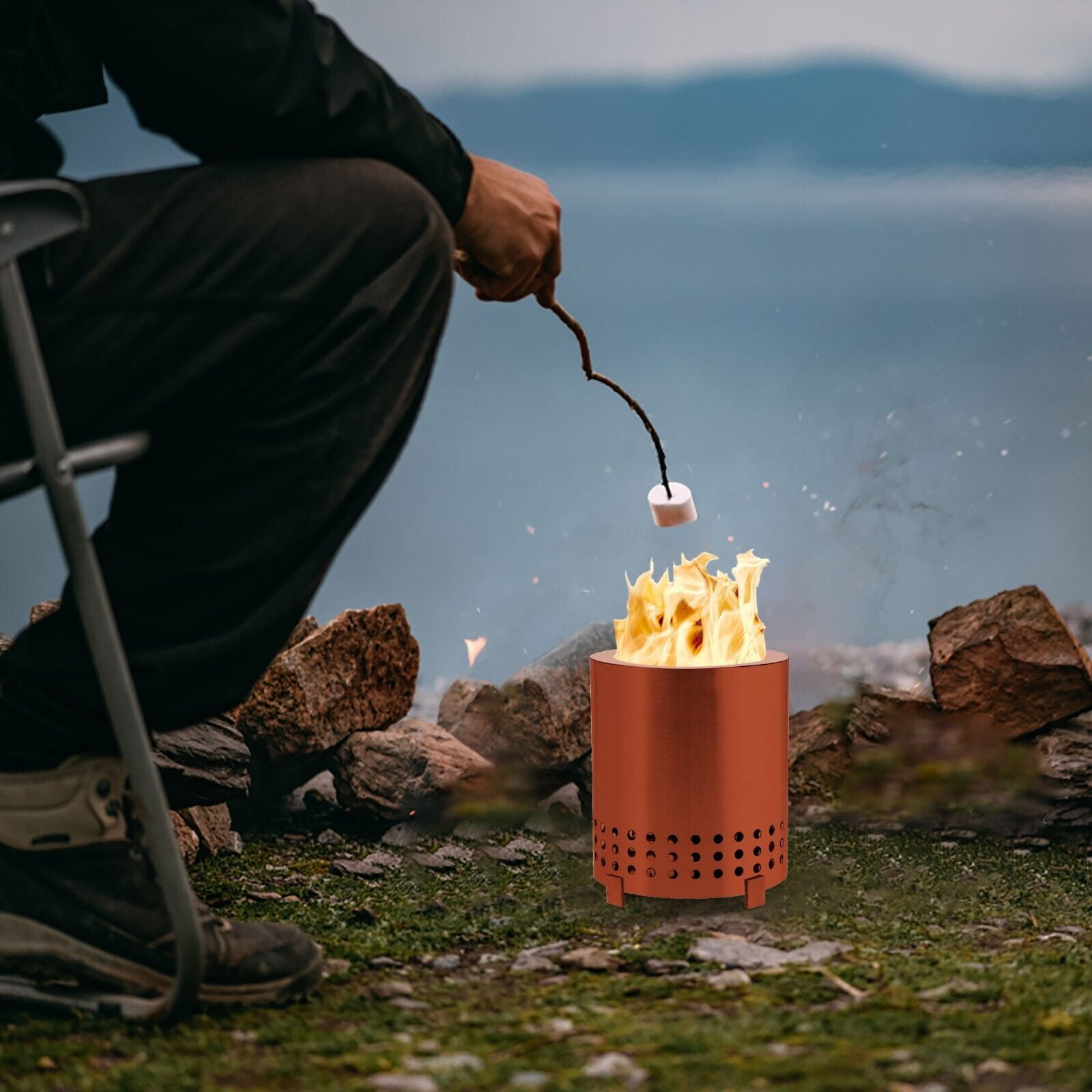 Click here for Jiuou Stove Mesa Tabletop Fire Pit With Stand Low... prices