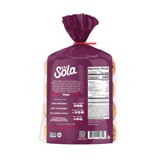 Sola Non-GMO Everything Bagels, Wheat Bread, Low Carb, High Protein, 12 ...