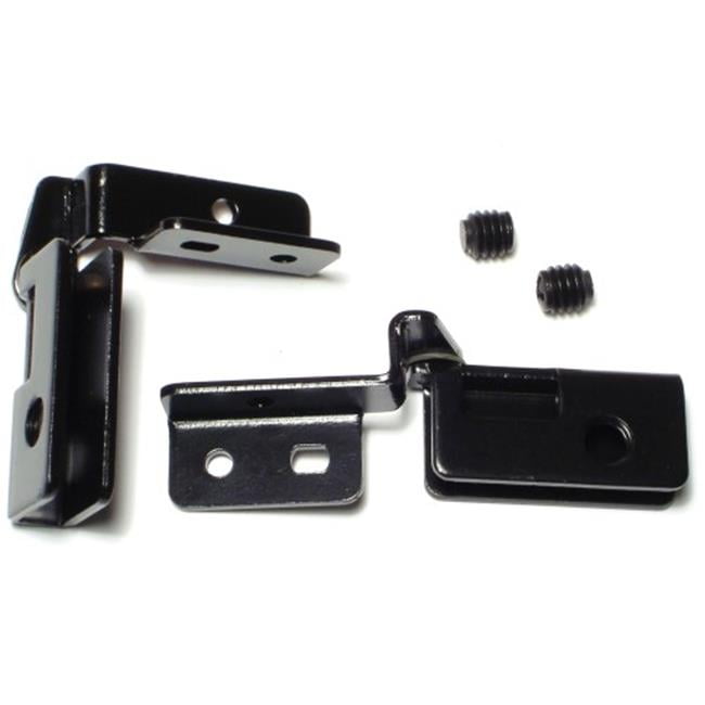 Midwest Fastener MF66344 Black Glass Door Hinges - 2 Piece - Walmart.com