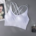 Feancey Daily Deals Womens Sports Bras Criss Cross Back Wireless ...
