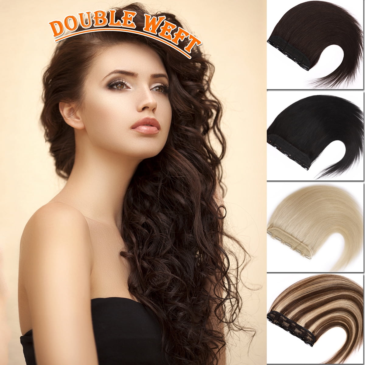 SEGO Clip in Hair Extensions Human Hair 3/4 Full Head 100% Real Remy ...