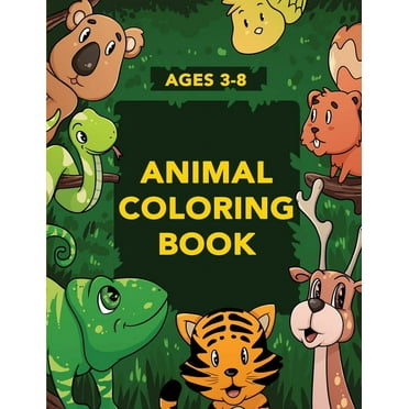 Coloring and Learning: My First ABC Animals Coloring Book: Educational ...