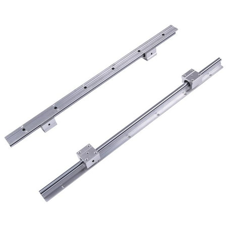 TOPINCN 2pcs SBR12-600mm 12MM Linear Bearing Rail Slide Guide Shaft ...