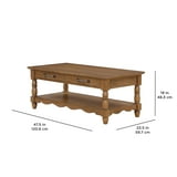 The Pioneer Woman Helen Coffee Table Made With Solid Wood Frame ...