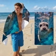 Underwater Seal Beach Towel, Cute Ocean Wildlife Photography Design ...