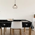 54 x 108 Inch Halloween Spider Web Plastic Tablecloth - Black and White ...