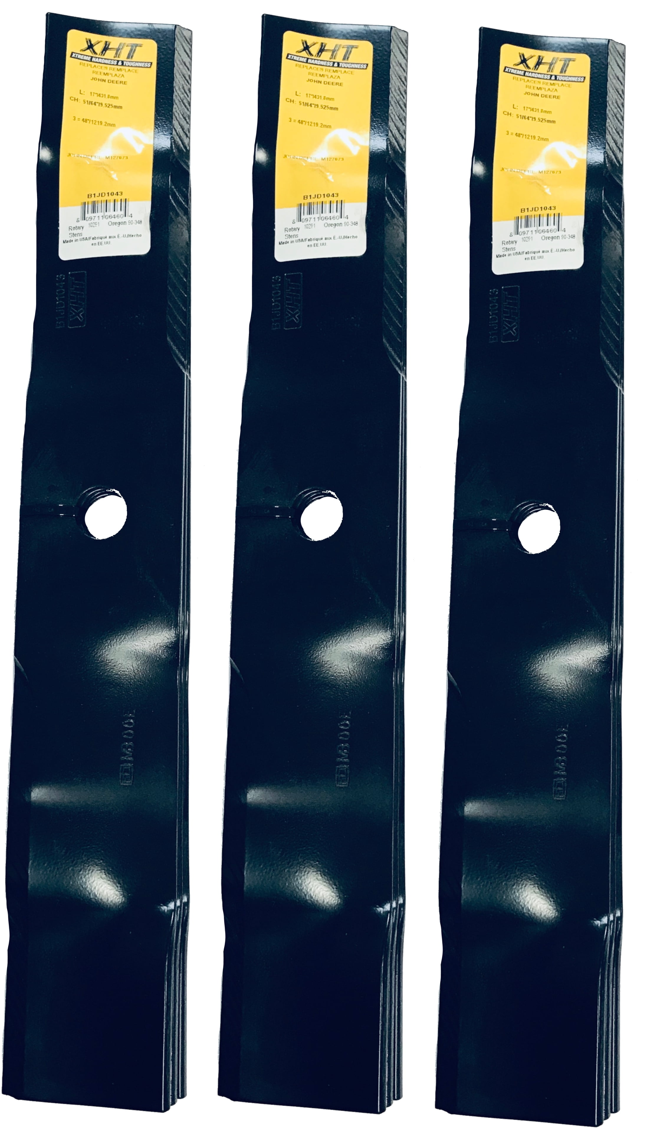 A&I XHT 17" Mulching Mower Blade (Set of 3) - B1JD1043,3 - Walmart.com