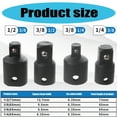 4Pcs Socket Adapter Kits Universals 1/2inch 3/8" 1/4Inch Size Wear ...