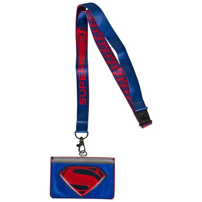 Superman 826314 DC Comics Superman Symbol ID Card Holder Lanyard ...
