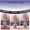 CZQ Meat Tenderizer Tool, with 21 Needles Retractable Safety Guard, 304 ...