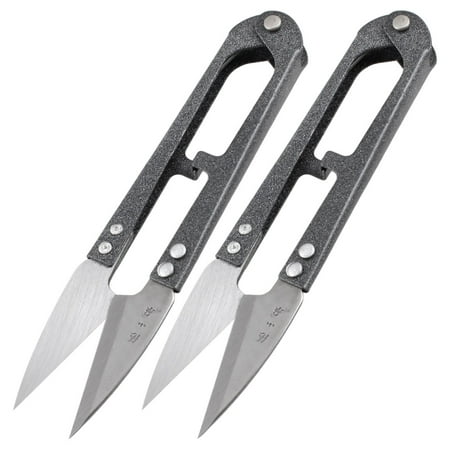 Dark Gray Grip Thread Clip Tailor Yarn Spring Scissors Stitch Cutter 2 ...