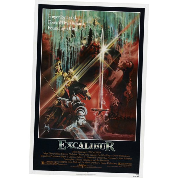 Excalibur Movie Poster 24x36 Entertainment Decor Art Poster 24x36 ...