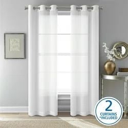 Click here for Mainstays Windowpane Sheer Window Curtains Panel P... prices