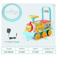 Infans Toddler's 6V Electric Rideable Battery Train Toy with 6 Wheels ...