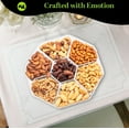 Nut Cravings Nut Tray Platter, 7 Gourmet Mixed Nuts, Snack Basket for ...
