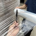 Clear-2-Pack Stretch Film 18" x 1000 Feet 80 Gauge Industrial Hand Wrap ...