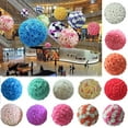 Pebbuoy Rose Flower Balls Blossoms,Plastic Rose Artificial Flowers ...