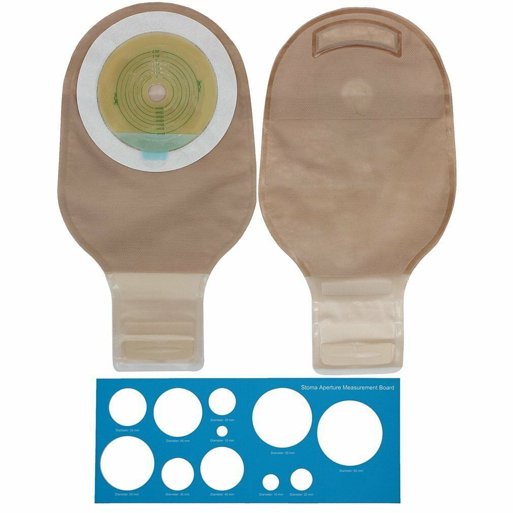 10x Ostomy Colostomy Ileostomy Stoma Bag One Piece Drain Pouches Supply ...