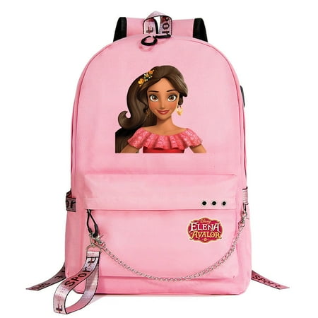 Disney Elena of Avalor Princess USB Backpack School Bag Laptop Rucksack ...